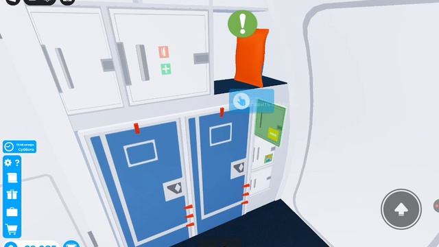 Играем в ROBLOX, а точнее, в cabin crew simulator, и в очистить дом!