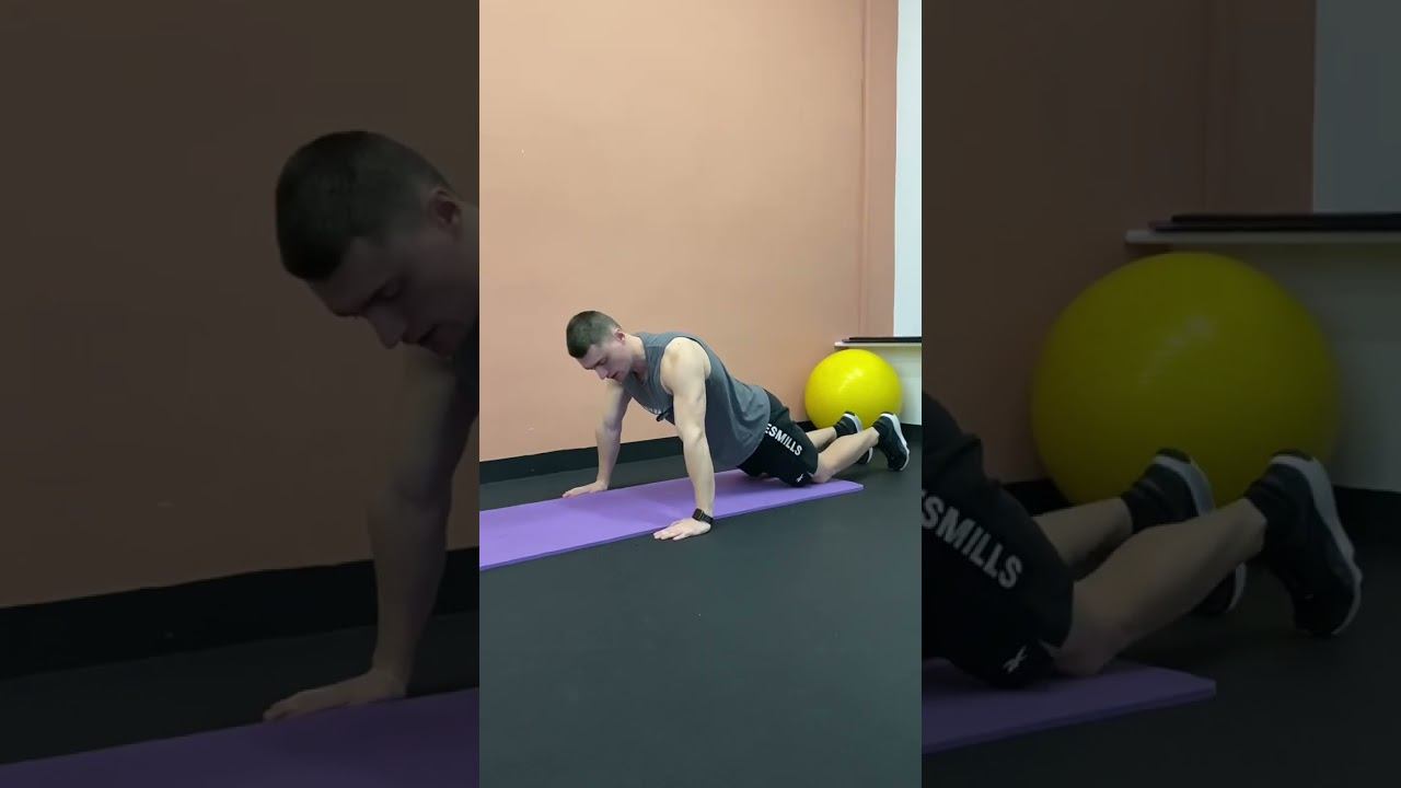 Отжимания от пола с колен