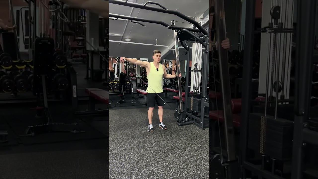 Отведение руки с нижнего блока