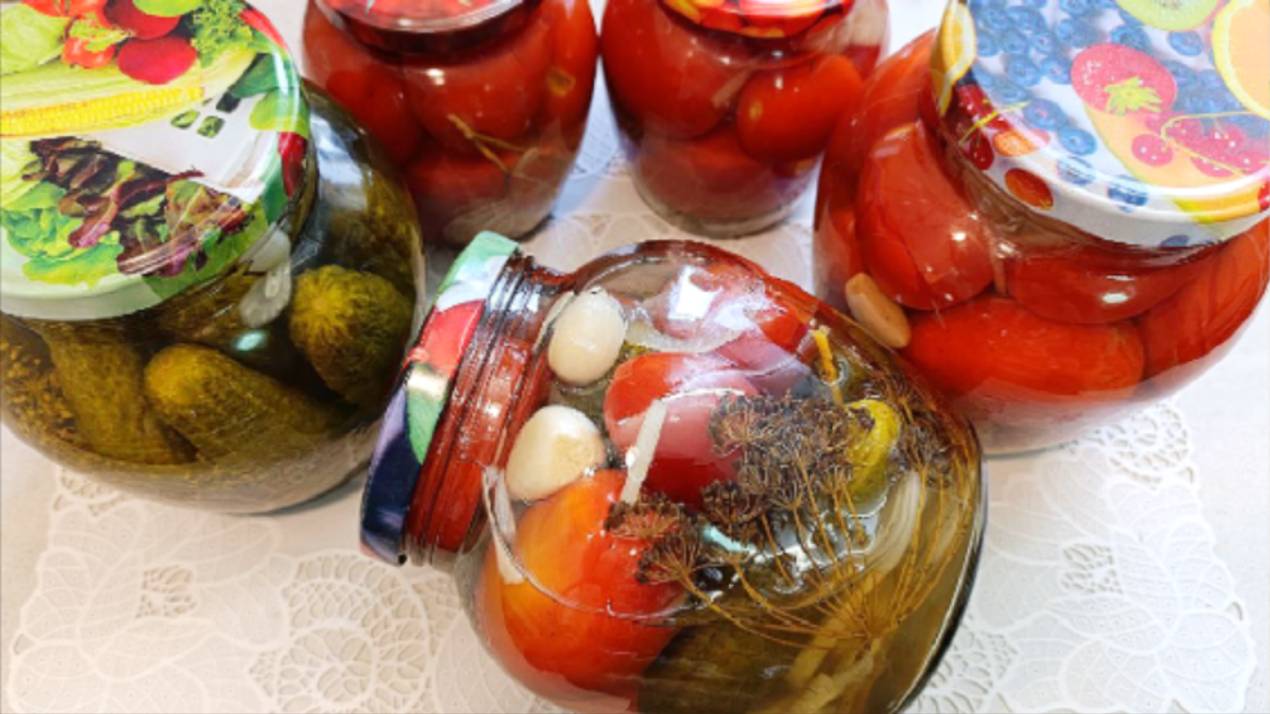 ПОМИДОРЫ и ОГУРЦЫ по-венгерски, ассорти! Рецепт из СССР!