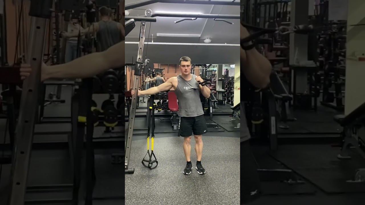 Боковое сгибание руки с блока