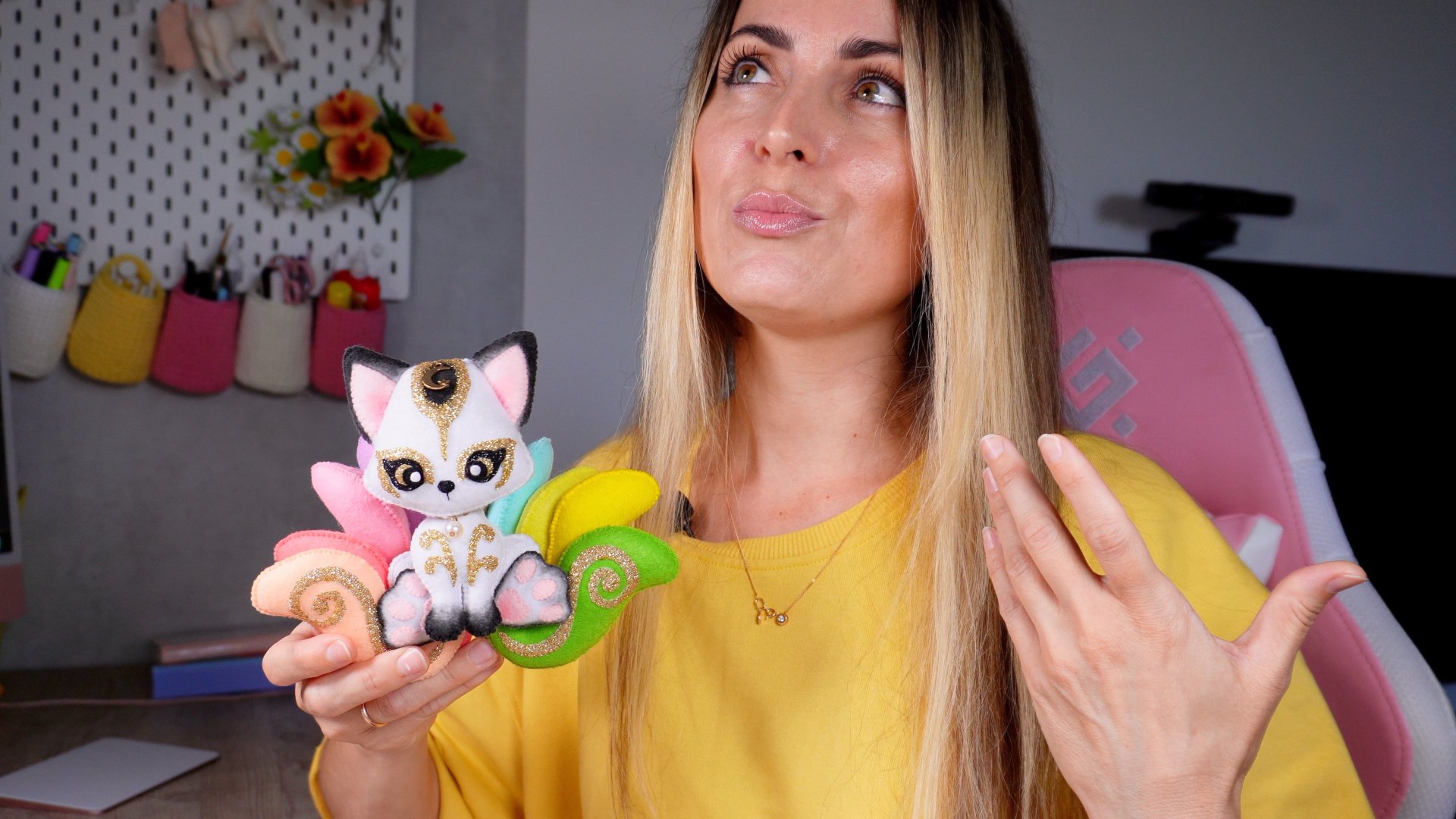 ИТОГИ СОВМЕСТНОГО ПОШИВА на игрушку-талисман Кицунэ от Feltli