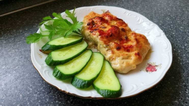 Отбивная из свинины — нежное мясо под ароматной овощной подушкой.Очень сытное и питательное блюдо.