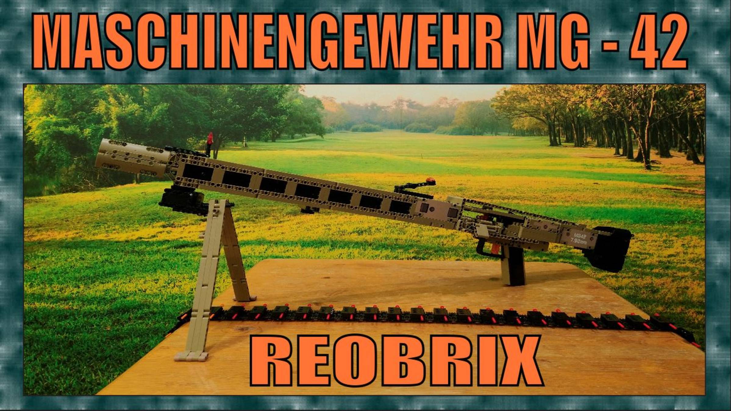 АНАЛОГИ ЛЕГО | MASCHINENGEWEHR MG - 42 ОТ REOBRIX | МОЙ САМЫЙ СЛОЖНЫЙ НАБОР | 2025