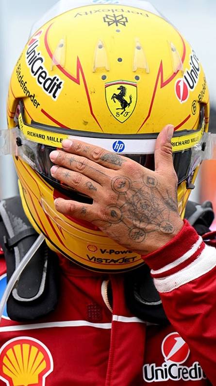 Льюис Хэмилтон разбивает свою феррари. гран-При Голландии 2025