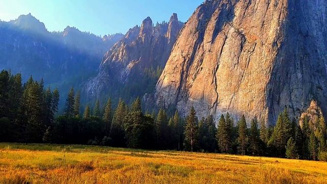 Красивая природа с чтением Коран - Национальный парк Йосемити |4К UHD - Сура Фаджр|Аль-Афаси