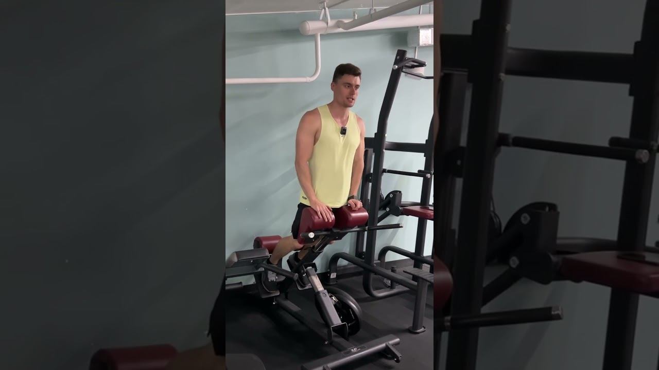 Гиперэкстензия на одной ноге