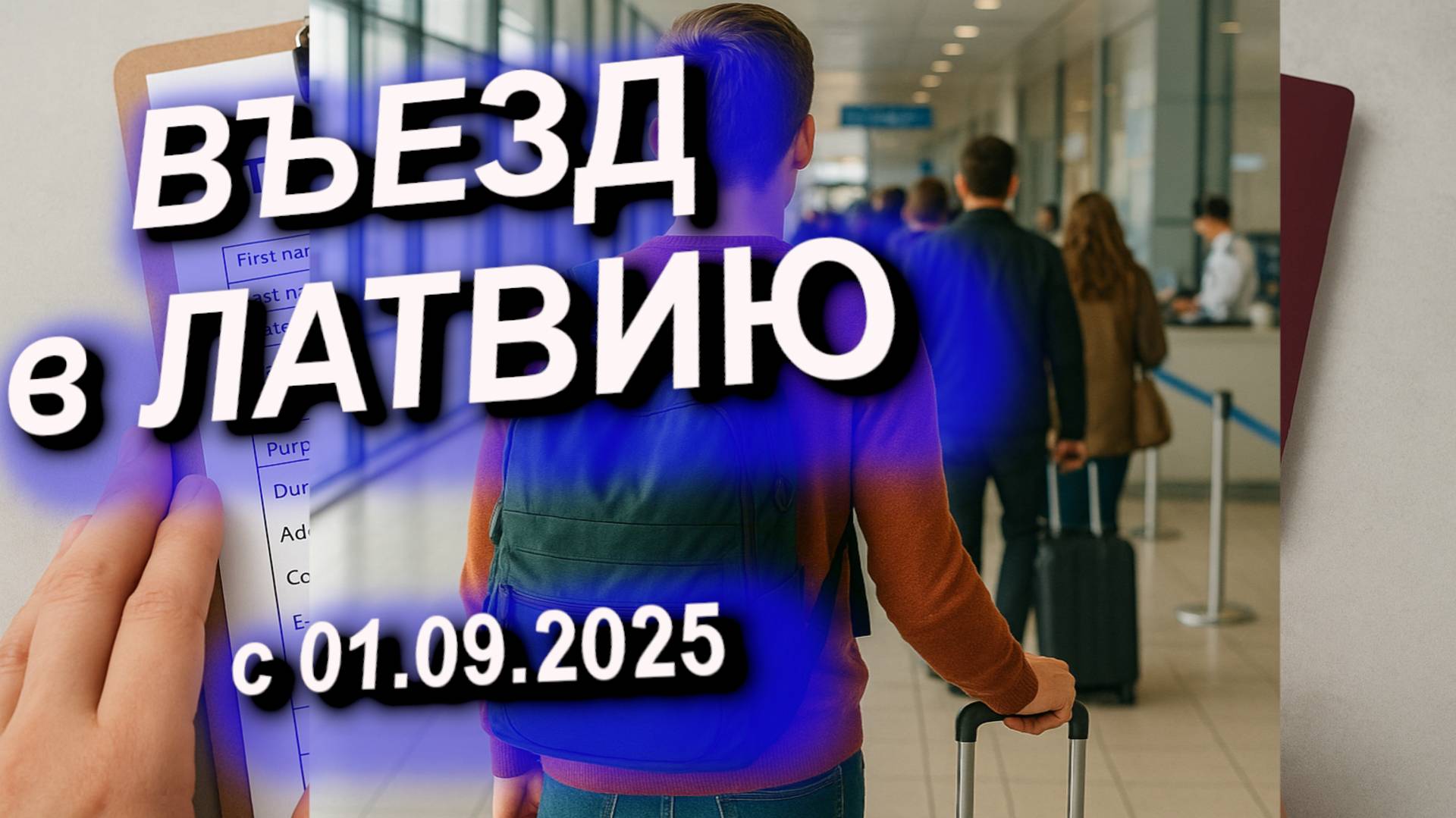 ВЪЕЗД в ЛАТВИЮ с 01.09.2025. Кому, где и как заполнять анкету для въезда? #граница #латвия #въезд