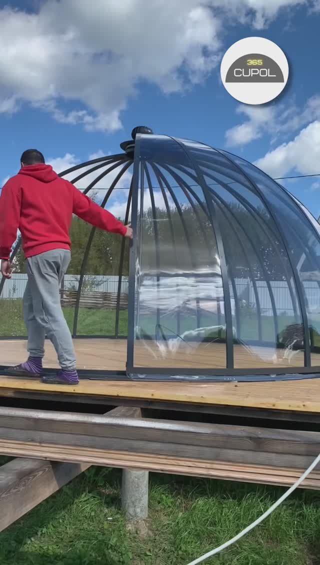 Отзыв на купольную беседку 5,5м для загородного дома (Москва)