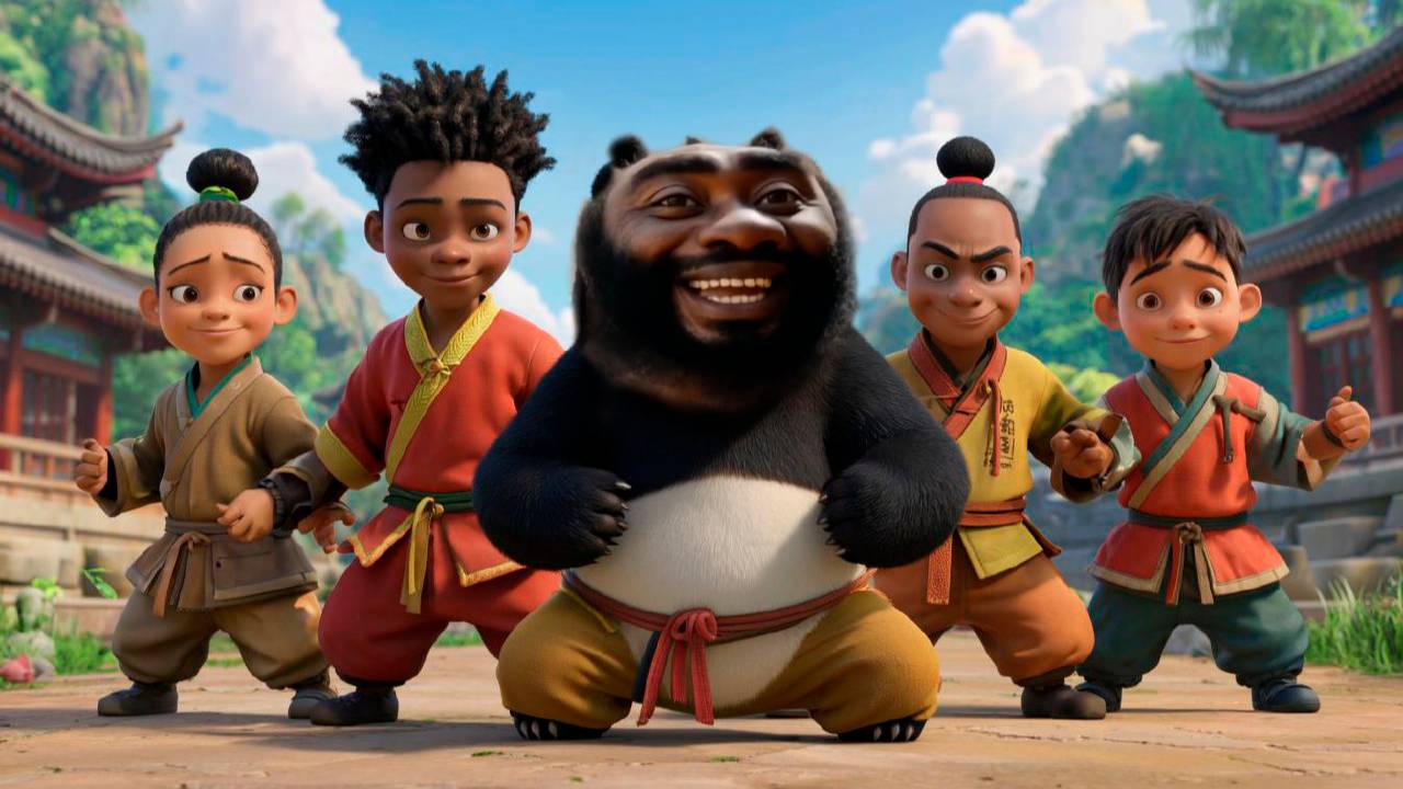 Если бы "Кунг-фу Панда" начала переснимать компания Netflix