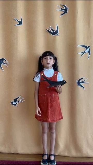 Самохина Эмилия, 8 лет. Н. М. Рубцов "Ласточка"