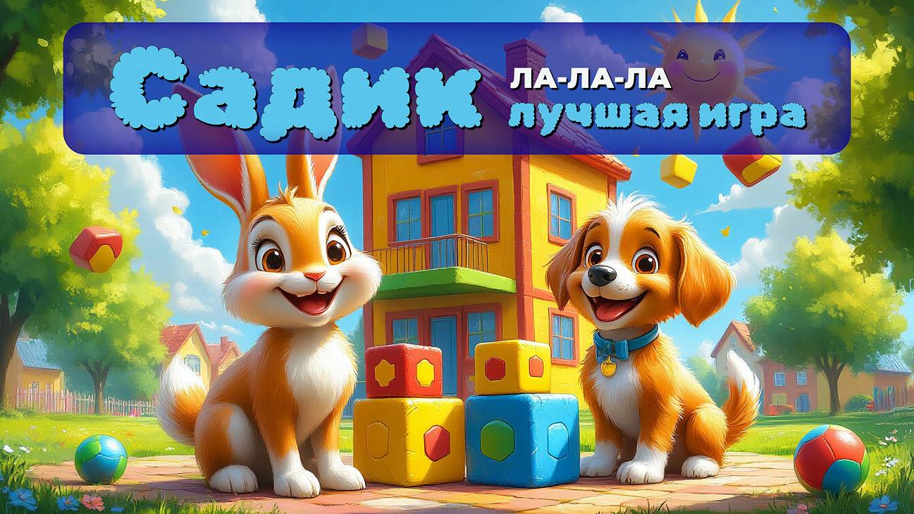 Детская песня «Садик — лучшая игра» Ла-ла-ла 🎵 Весёлые песни для малышей