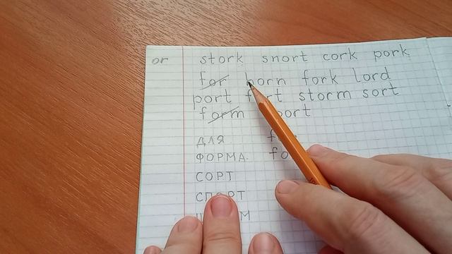 49 Английское письмо  Диктант Буква O в III типе Транскрипция Произношение Правила чтения Слушать