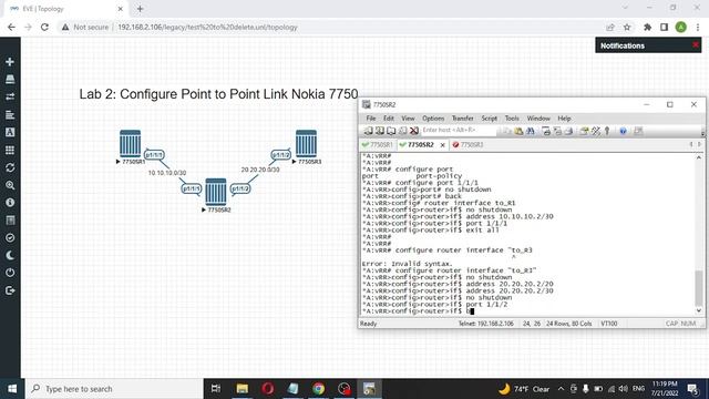 Lab's №2 NOKIA 7750SR