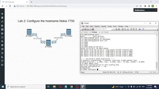 Lab's №3 NOKIA 7750SR