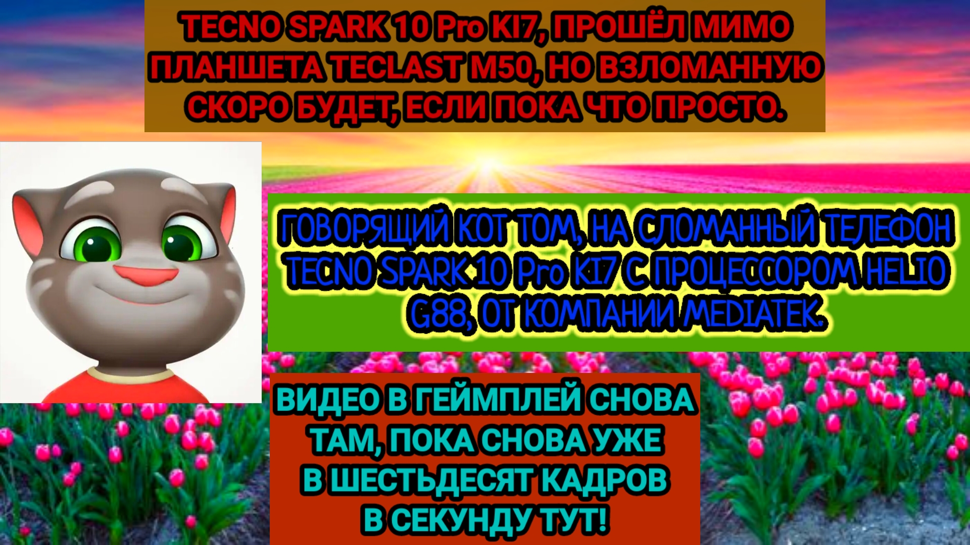 Говорящий кот Том (2025) (v5.0.1.2011) на сломанный телефон TECNO SPARK 10 Pro. Геймплей.