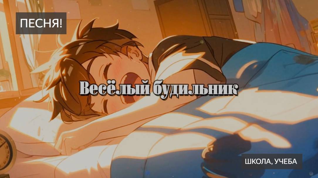 Весёлый будильник. Песня. Для школьников. 1 сентября. Школа. Учеба. Школьная песня. День знаний