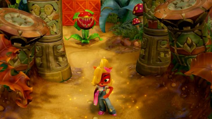 Видео как мультик Crash Bandicoot. Прохождение 6 этапа игры новым персонажем