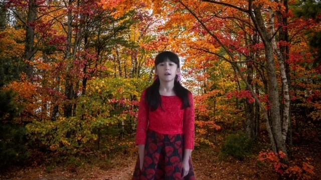 Лукпанова Айдана,  9 лет. Н. М. Рубцов "В осеннем лесу"