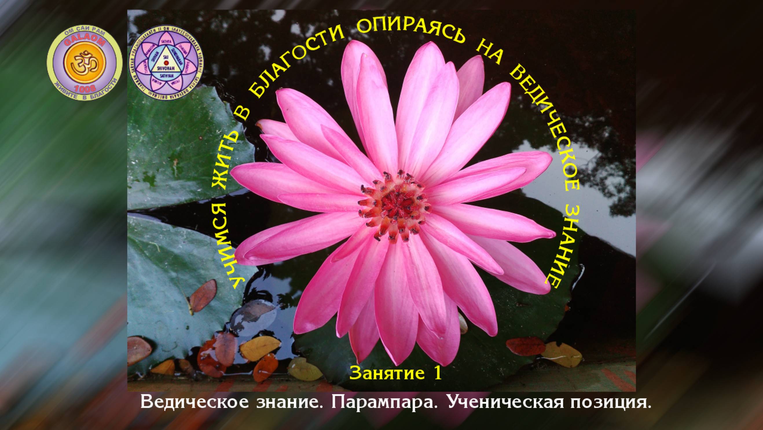 Учимся жить в Благости. Занятие 1. Ведическое знание. Парампара.