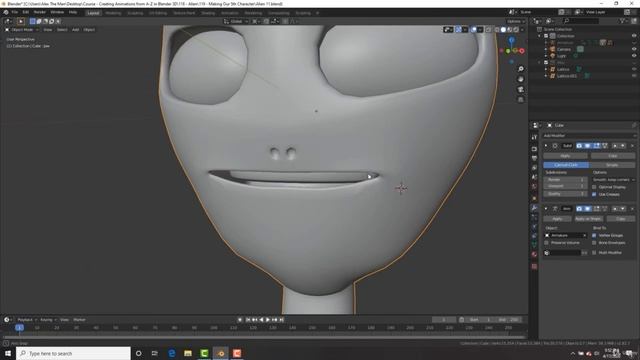 013 Making The Mouth Shapekeys Part 1