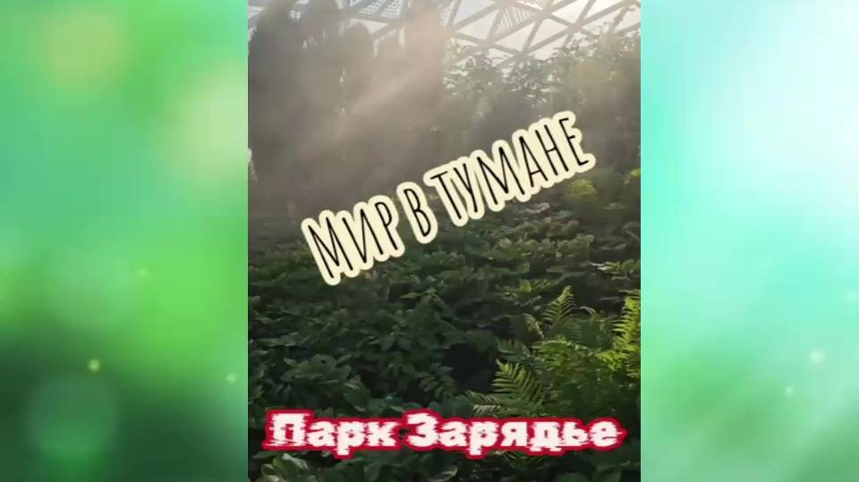 Мир в тумане, Москва, парк Зарядье.