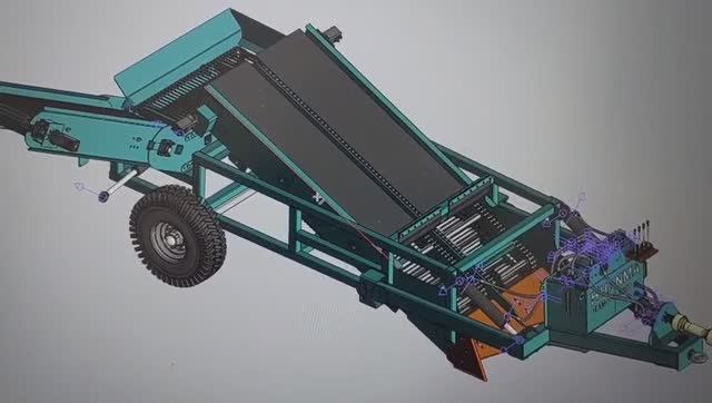 Комбайн картофелеуборочный двухрядный с боковой выгрузкой