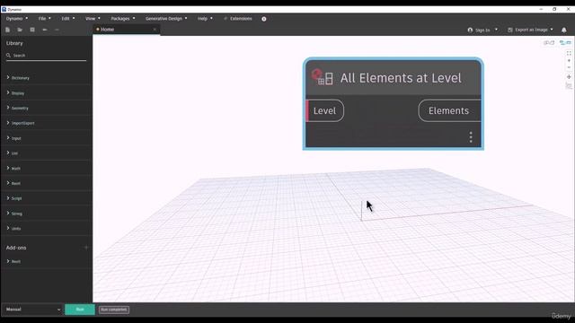 1.2 -Dynamo Element Selection – All Elements, Categories, Filters