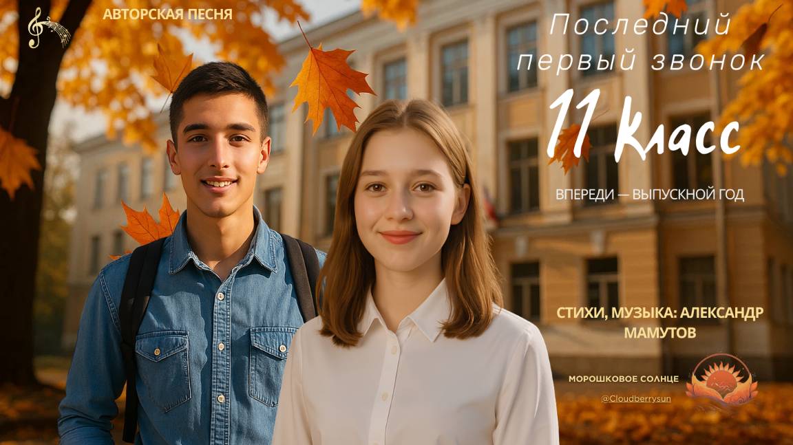 11 класс — Последний первый звонок | Авторская песня Александра Мамутова | Морошковое солнце