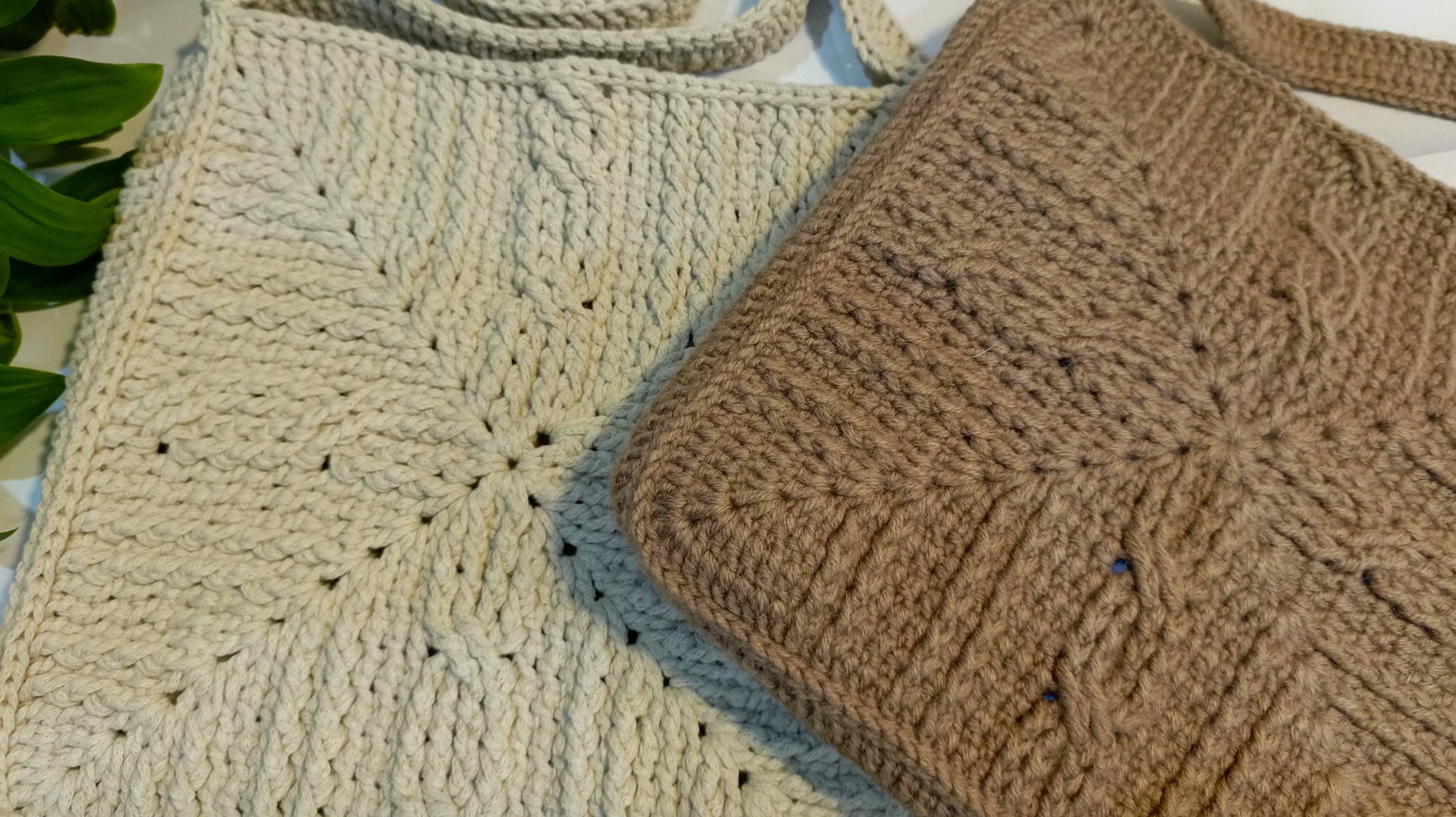 Обзорное видео - сумка "Норка " из хлопкового шнура .