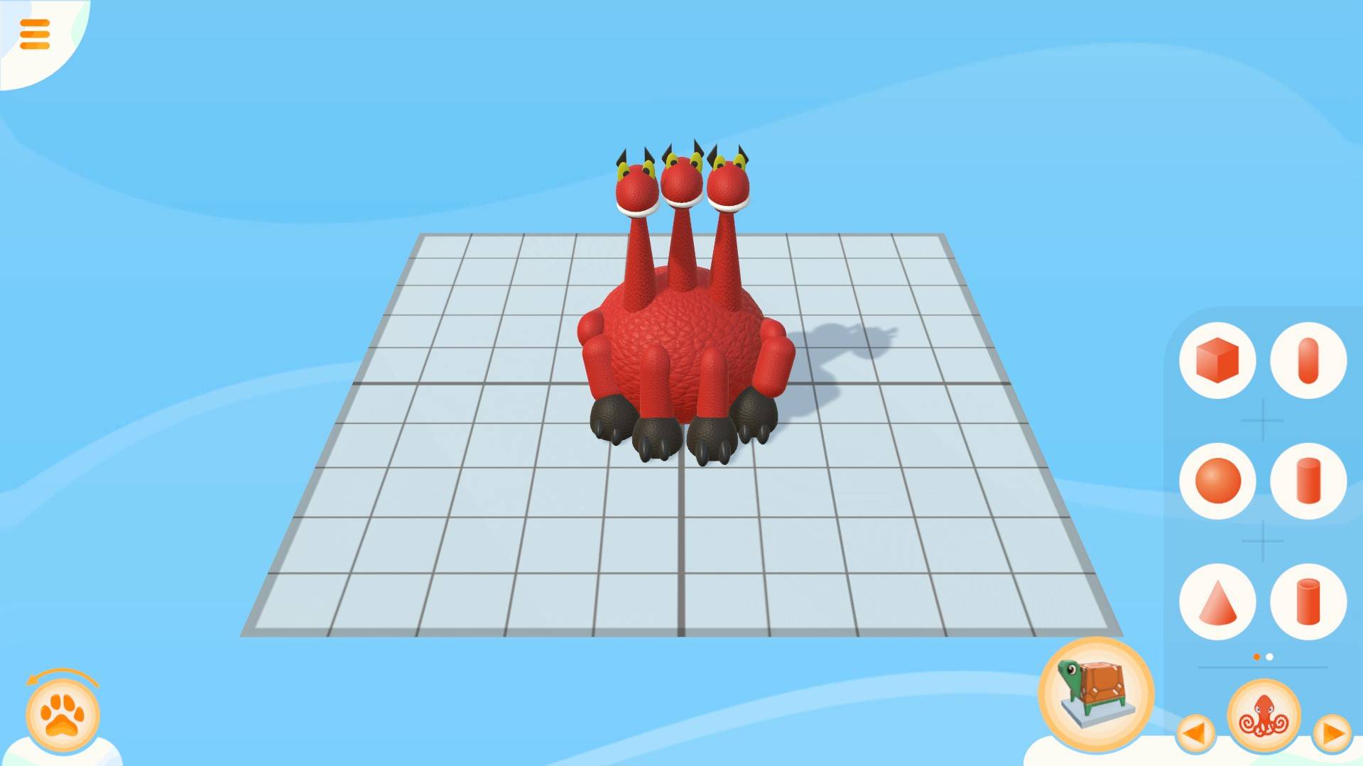 Видеоурок по 3D моделированию по теме «Змей Горыныч» в программе для эвм "LigroGame"