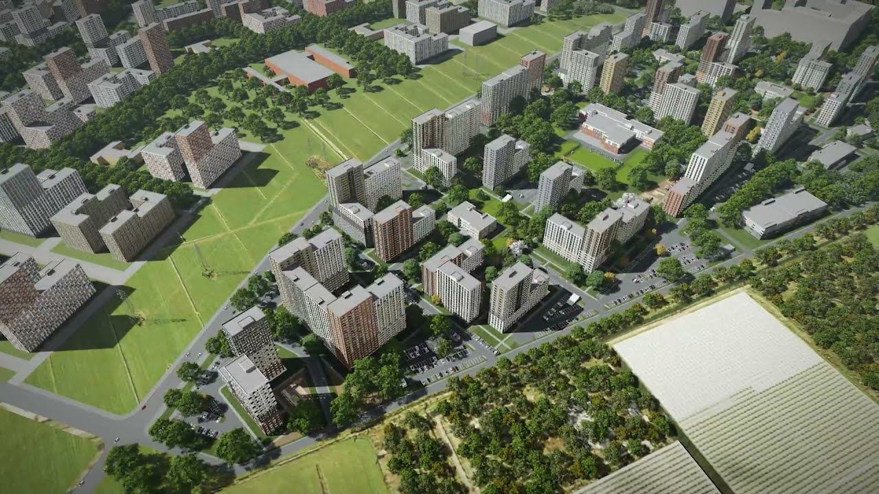 Masterplan of the residential area in Novosaratovka