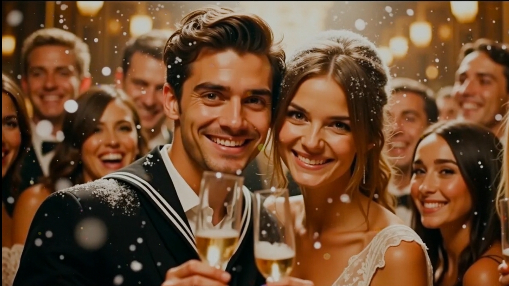 Михаил и Виктория ❤️🍾🥂 Трогательная композиция с добрыми пожеланиями для молодых.