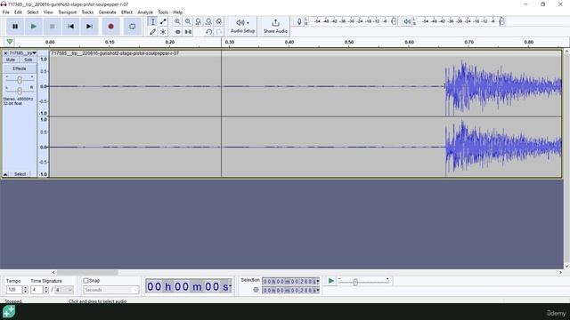 7. Trimming a Sound in Audacity