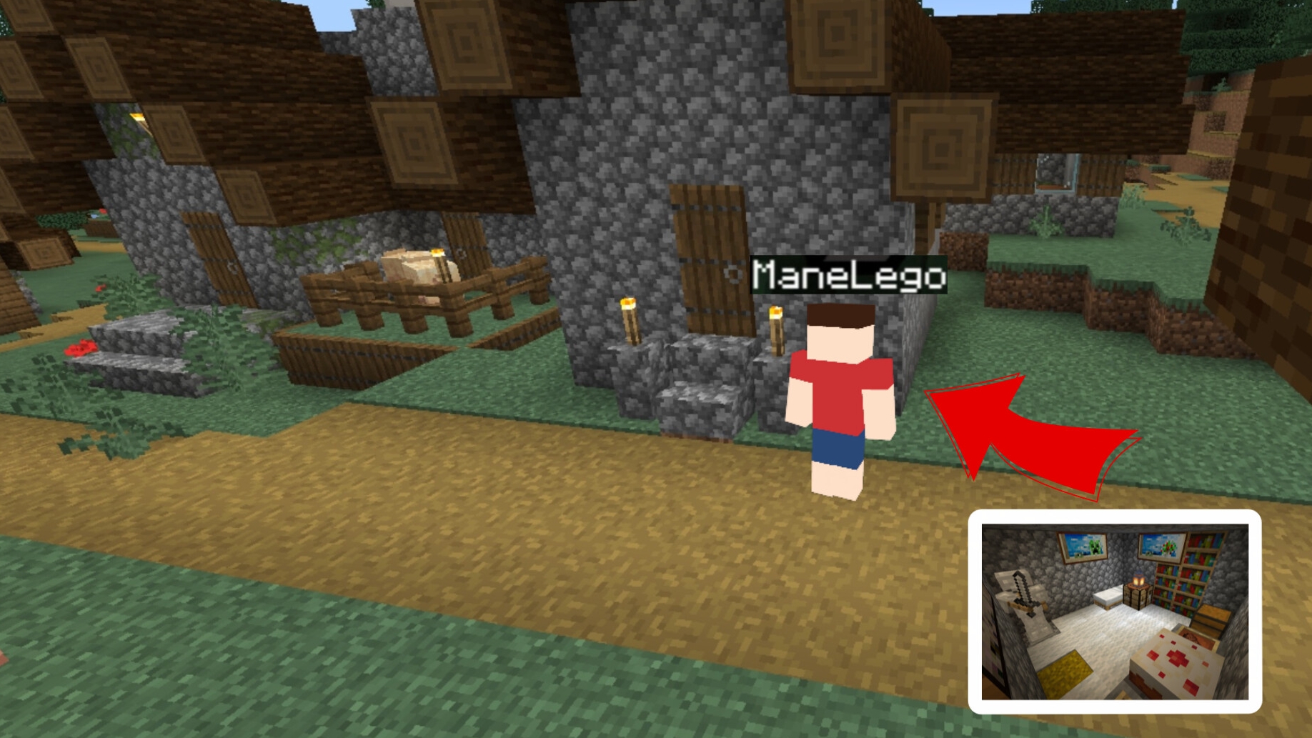 Я нашёл секретную комнату под моим домом в Майнкрафте | ManeLego minecraft