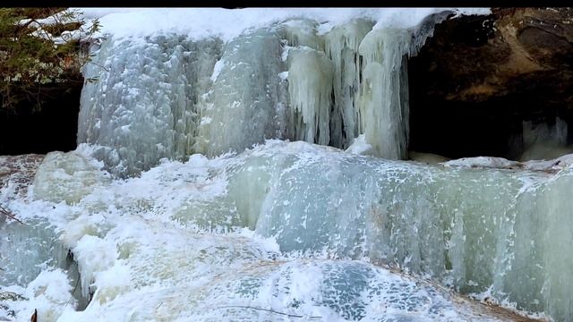 Красивая природа с чтением Корана - Верхний полуостров Мичигана зимой 2021 года| видео 4к UHD