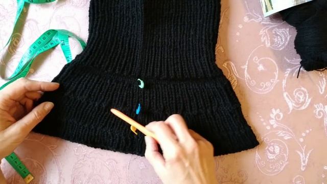 💥Простая манишка резинкой 1×1💥