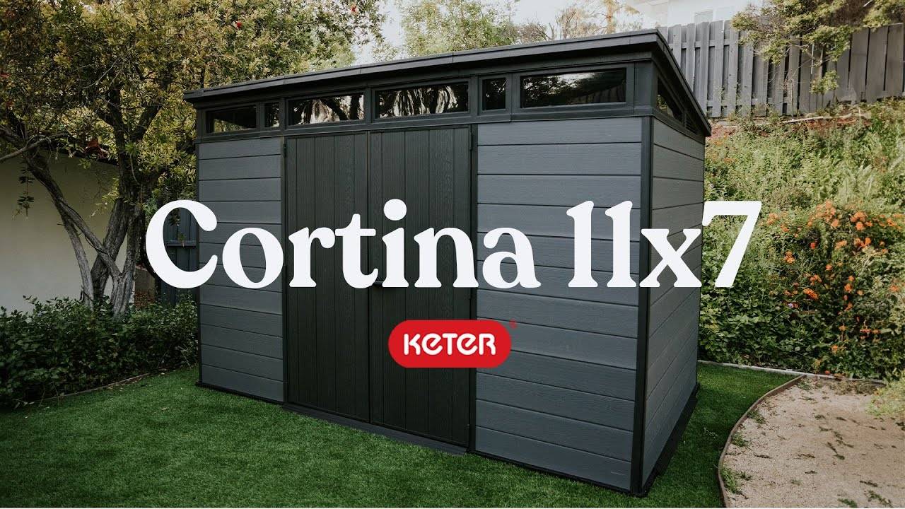 Сарай Keter CORTINA 2.0 11x7 размеры 342 х 216 см из ДПК