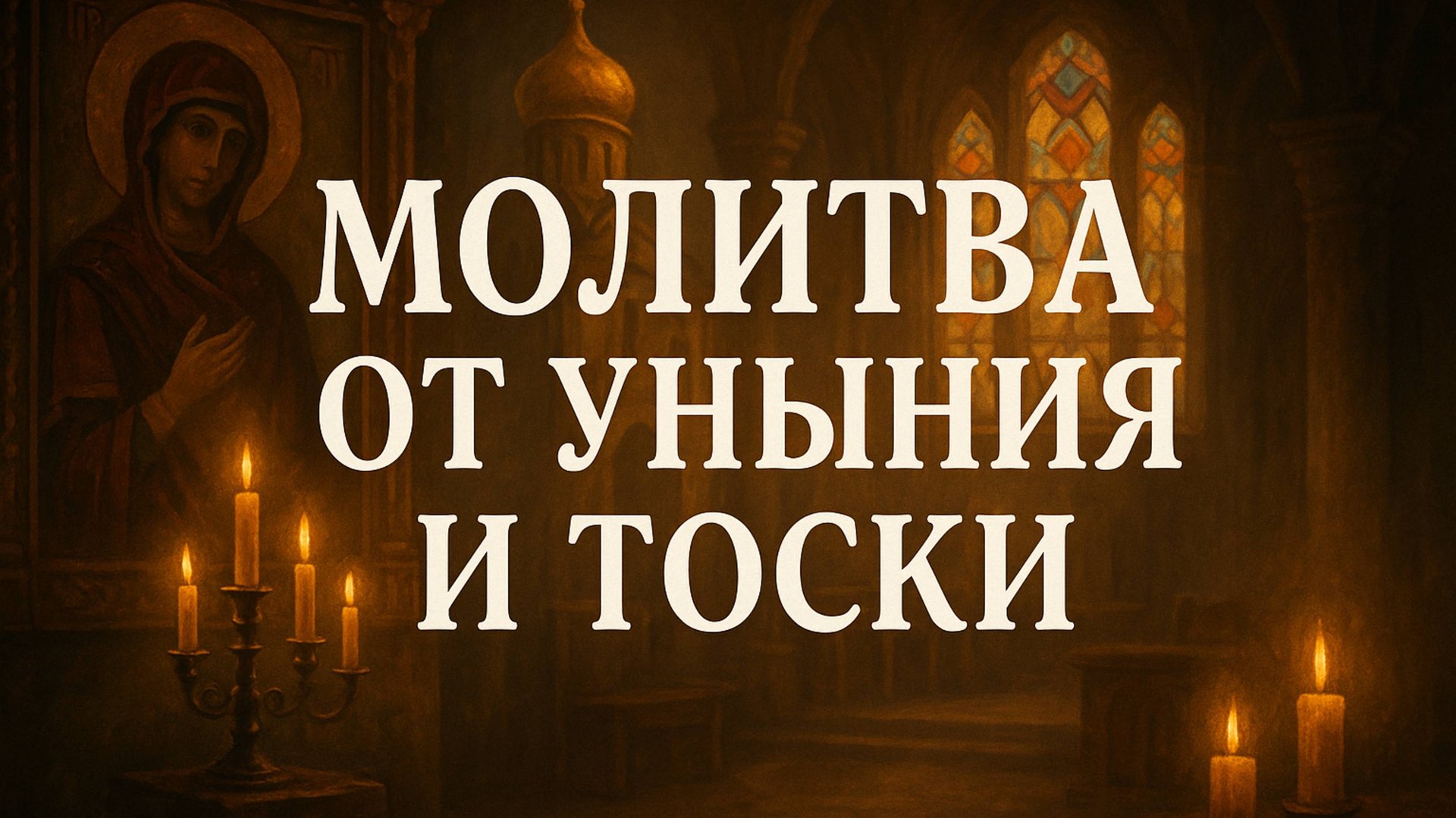 Молитва от уныния и тоски