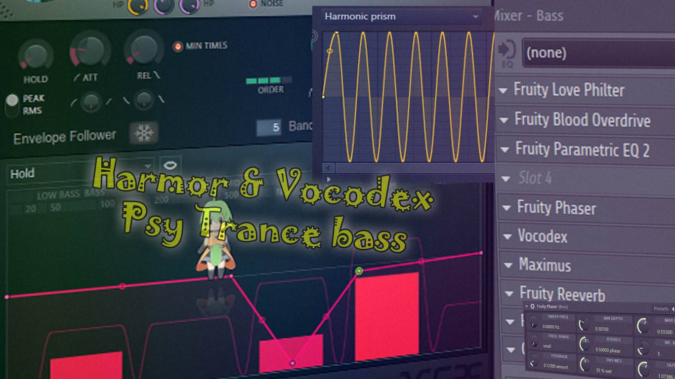Harmor & Vocodex Psy Trance bass