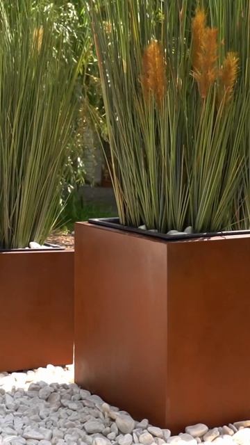 Кашпо TREEZ Effectory серия Corten Steel