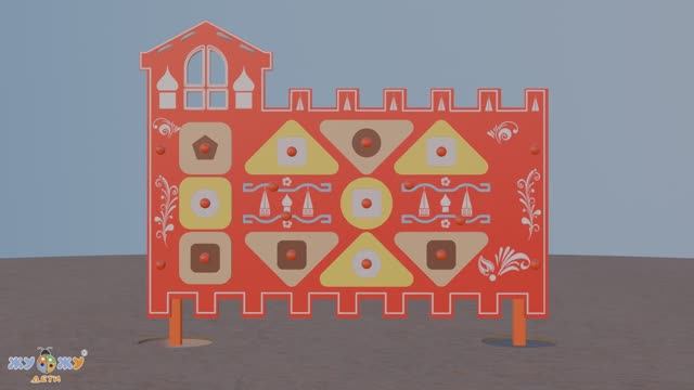 Элемент патриотической площадки "Жу-Жу" - Стена с башней левая, Кремль