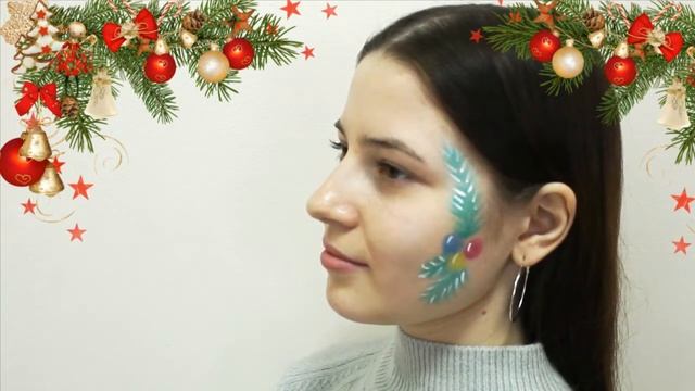 Рождественский аквагрим