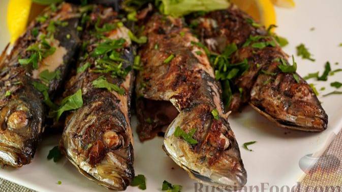 Летняя рыбка на мангале и плитке. ЖАРЕНАЯ СТАВРИДА