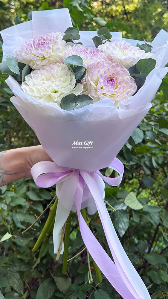 Монобукет из 5 георгин