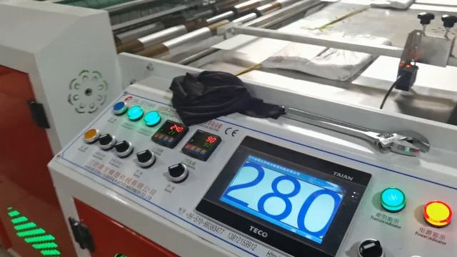 Высокоскоростной станок для производства фасовочных пакетов на втулке GBDR-350x2 (видео №1)