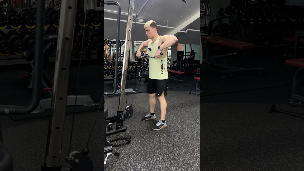 Протяжка с нижнего блока