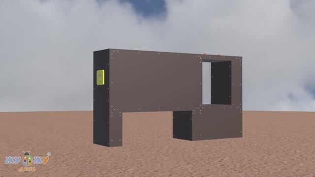 Стенка с двумя проломами