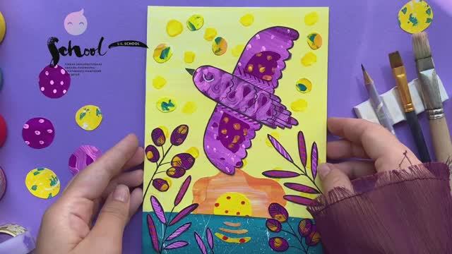 Как нарисовать птицу |Бесплатные уроки от Lil.School
