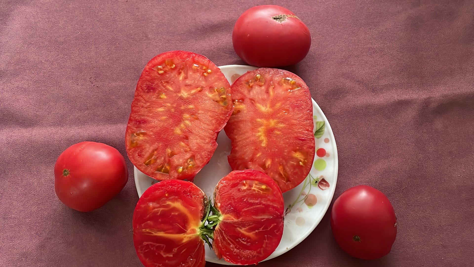 Собираем семена томатов и дегустируем.